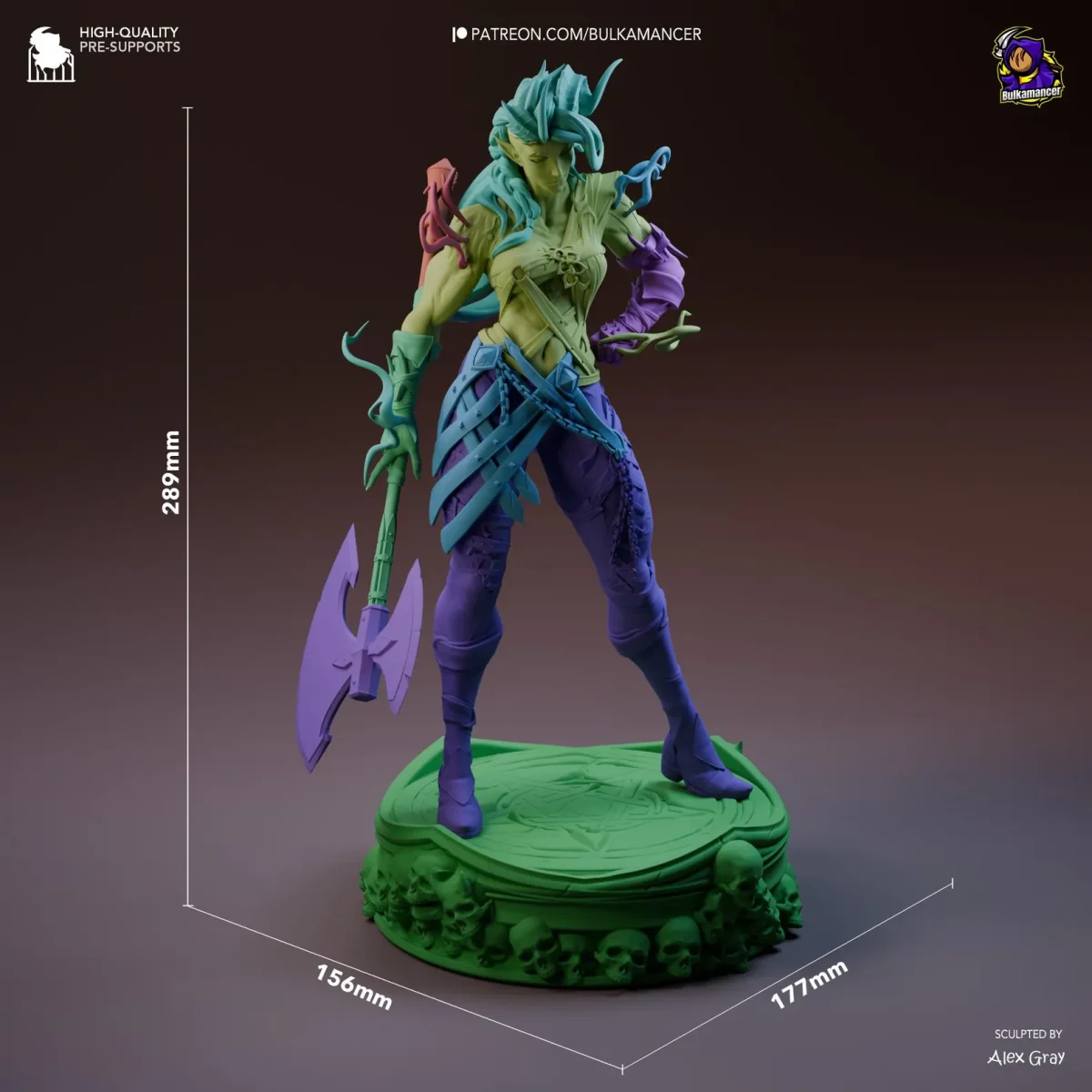 Baldur’s Gate 3 – Karlach Action Figure | Stylized Resin Kit