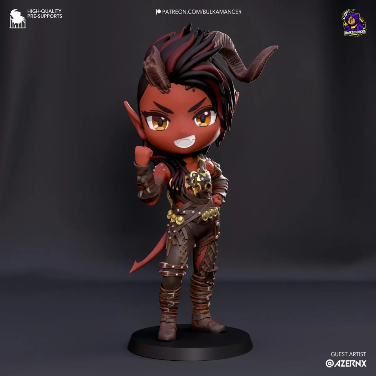 Baldur’s Gate 3 – Chibi Karlach | Model by Bulkamancer Sculpts | 3D ...